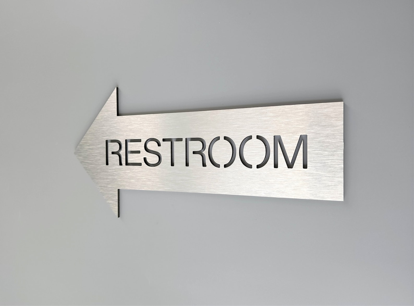 Restroom Sign With Arrow. Bathroom Signs. Wayfinding Sign. - Etsy
