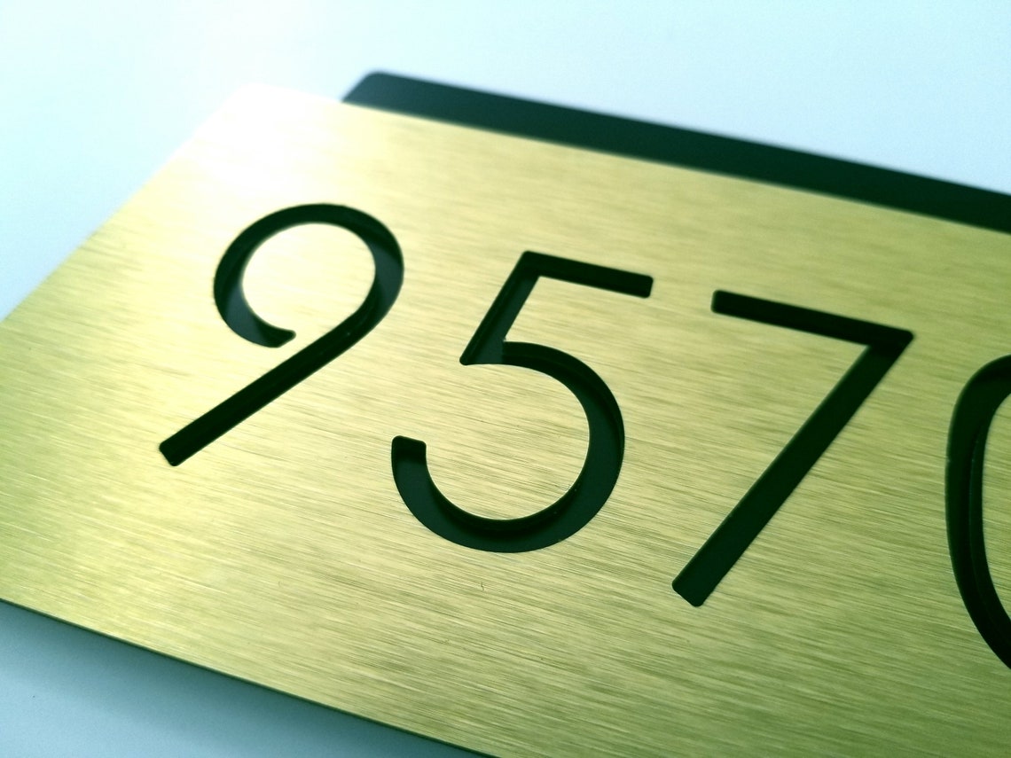 Modern Room Numbers. Door Number Plaque. Apartment Number. - Etsy