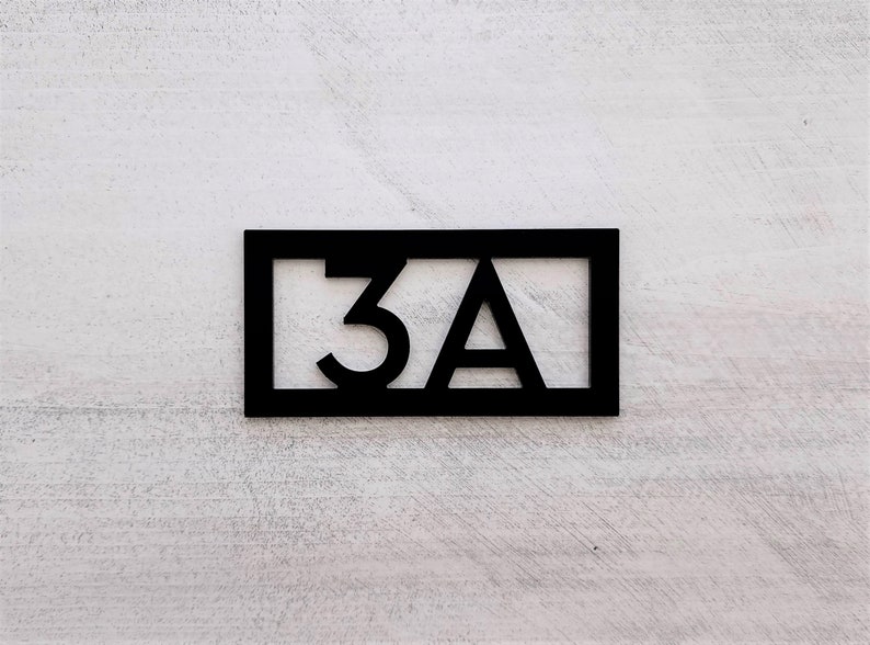 Custom Door Number Plaque. Modern Apartment Numbers. Hotel - Etsy