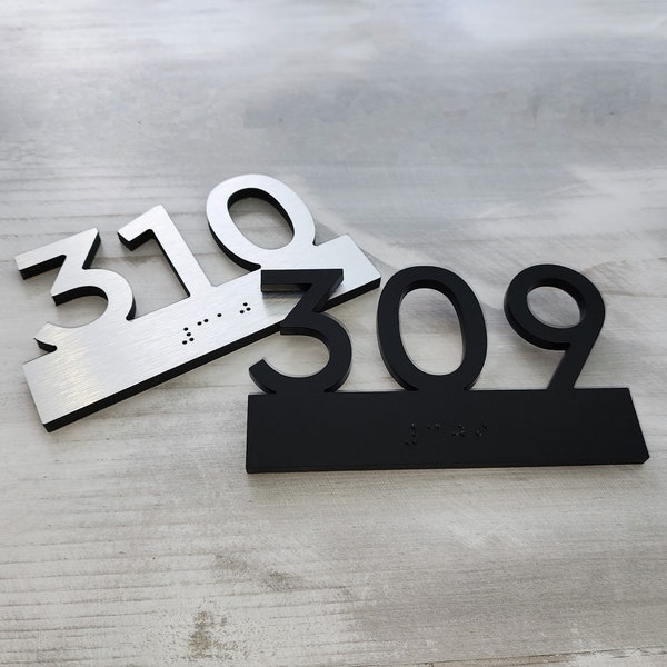 Custom Number Door Sign - Etsy