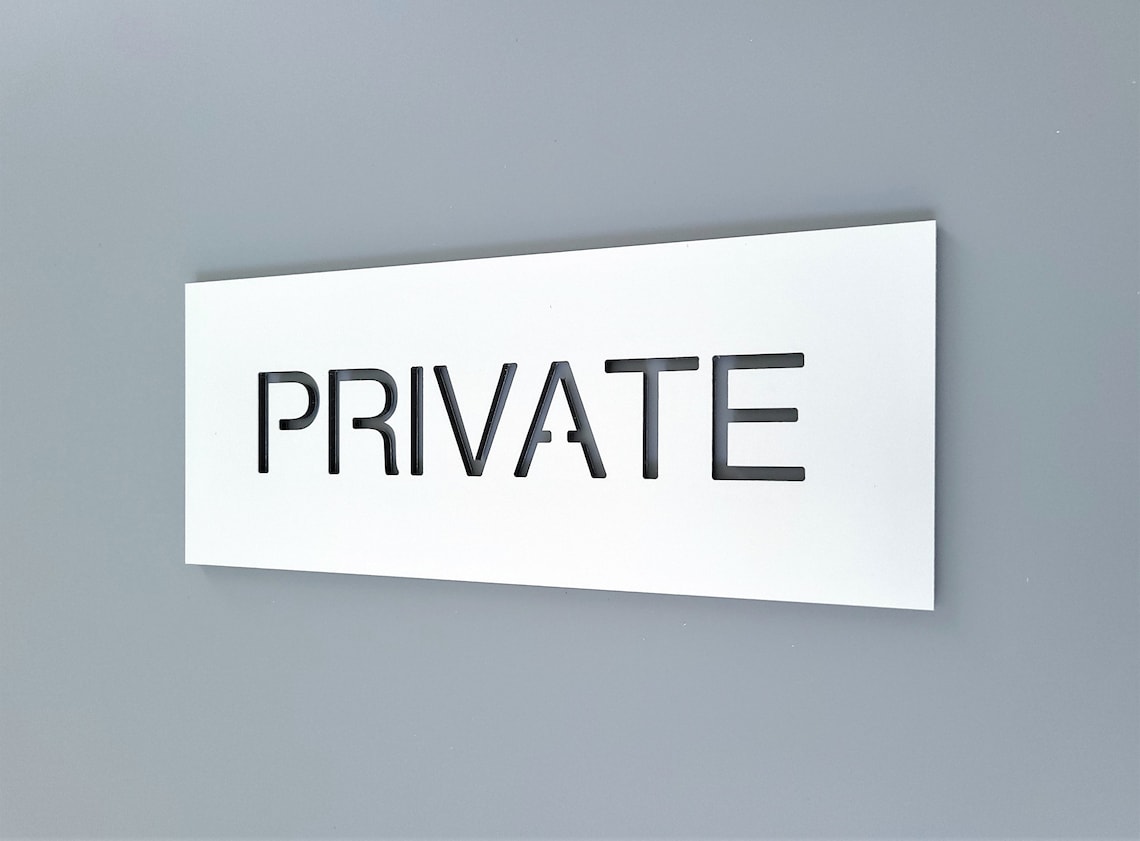 Private Sign for Office Doors. Do Not Enter Sign. Private Entry Signage ...