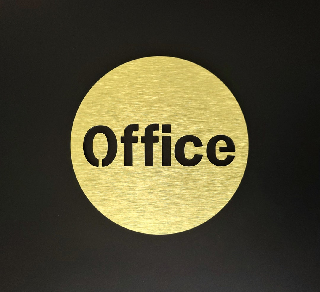 Aluminum Office Sign. Business Office Sign. Modern Door Signs. - Etsy