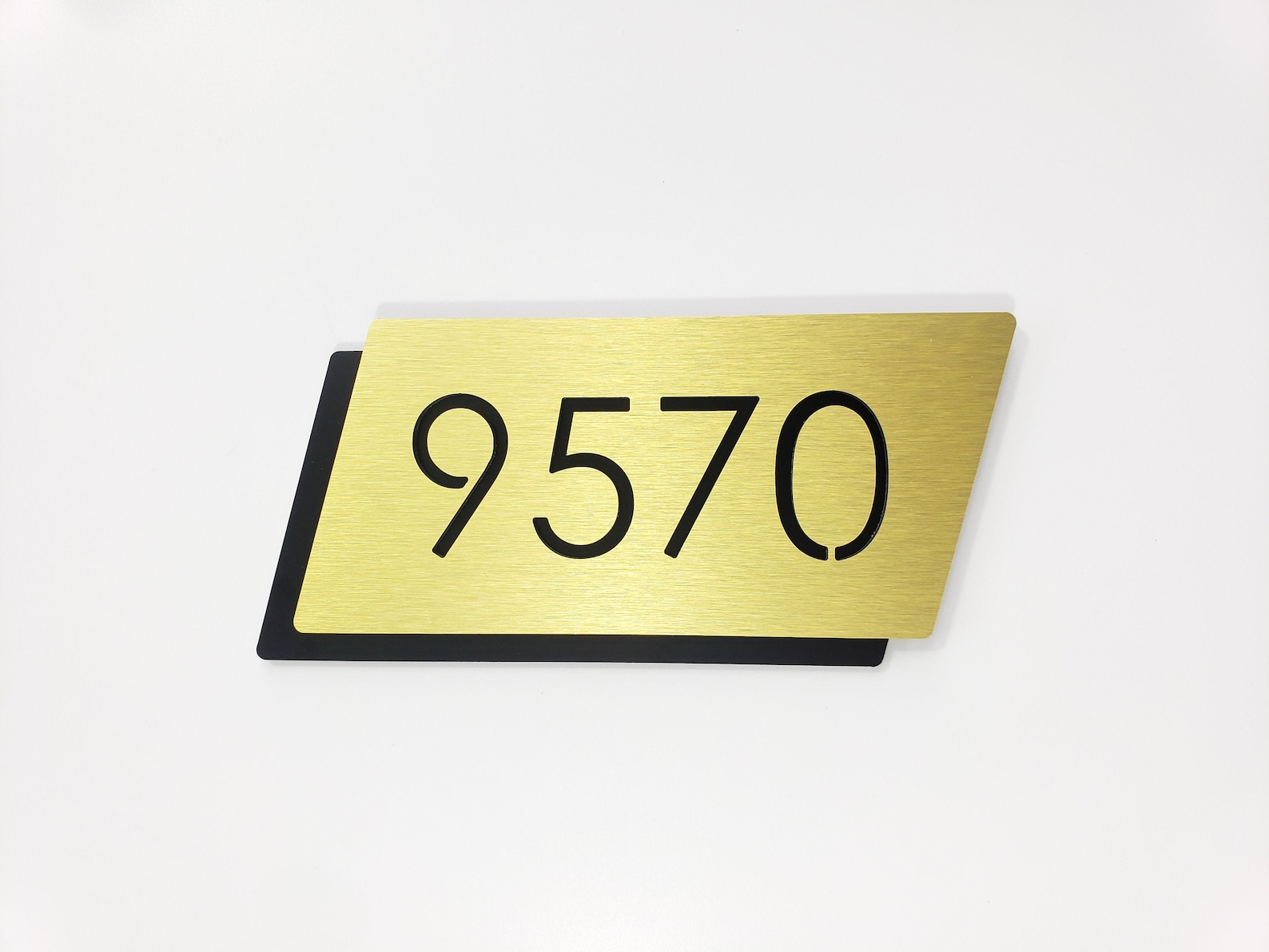 Gold Door Number Sign. Apartment Number Plaque. Hotel Room Numbers ...