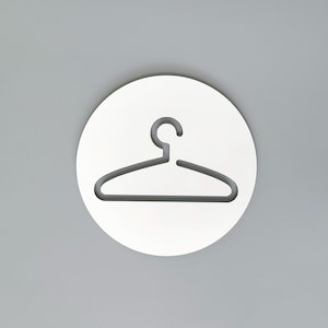 Hanger Symbol Sign. Changing Room Signs. Dressing Room Sign. Coat ...