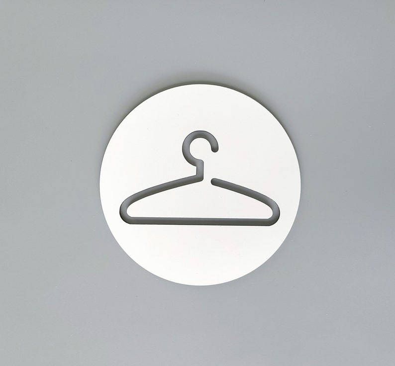 Hanger Symbol Sign. Changing Room Signs. Dressing Room Sign. Coat ...