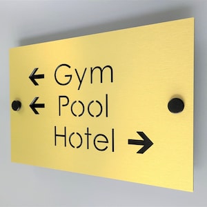 Custom Directional Sign. Hotel Room Directional Signs. Wayfinding Signs ...