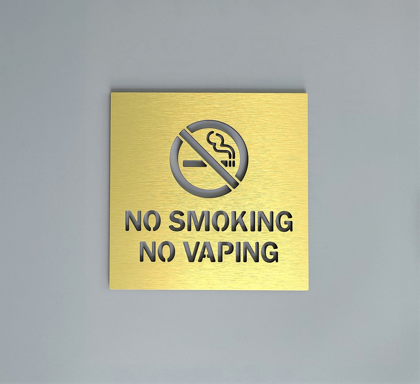 No Smoking No Vaping Sign for Business. No Smoking Signage. Safety ...