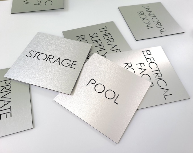 Custom Quote Business Sign. Modern Aluminum Office Signage. - Etsy