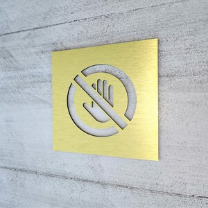 No Entry Hand Sign. Not Allowed Hand Sign. Stop Hand Symbol. Do Not ...