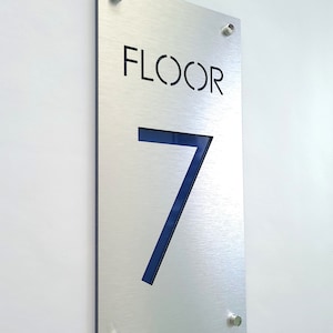 Floor Number Sign. Floor Numbers and Letters. Level Numbering Sign ...
