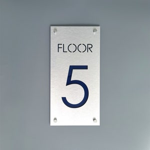 Floor Number Sign. Floor Numbers and Letters. Level Numbering Sign ...