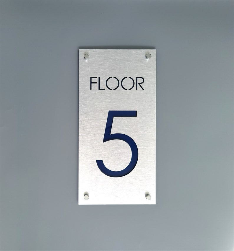 Signo de número de piso. Números y letras del piso. Signo de - Etsy México