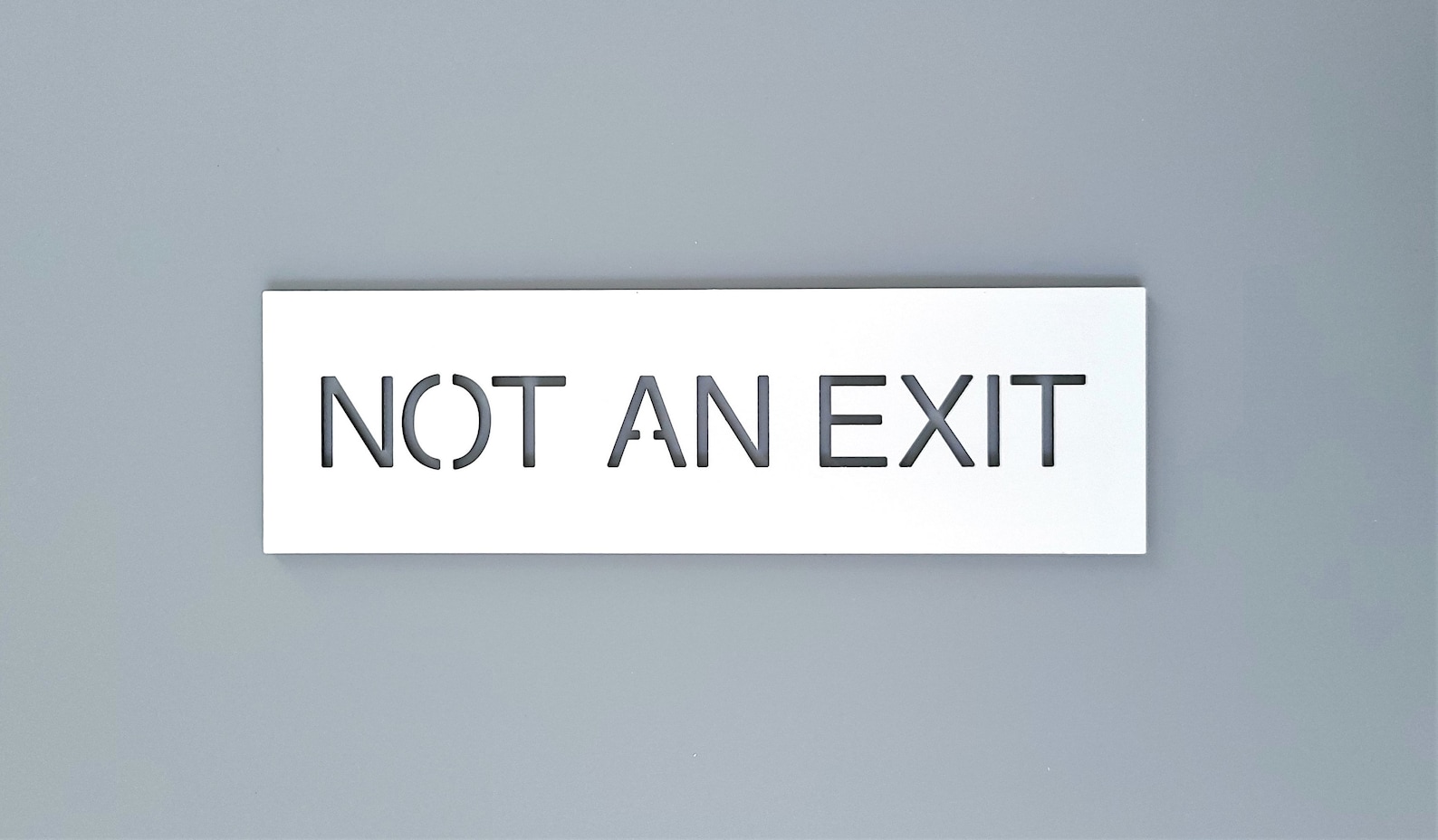 Not an Exit Sign for Doors. Do Not Exit Sign. No Exit. | Etsy