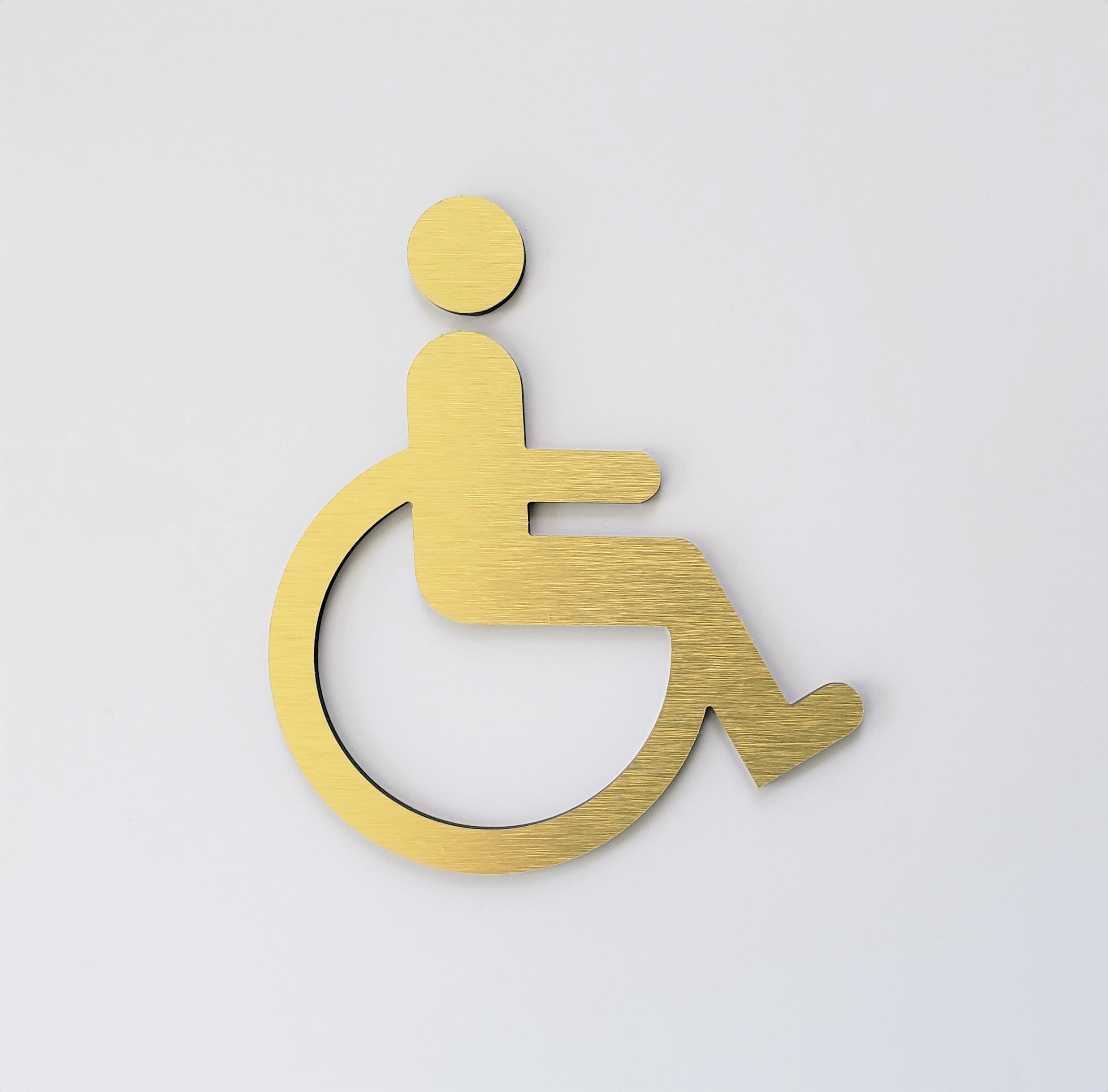 Metal Handicap Figure. Handicap Symbol. Bathroom Door Sign. - Etsy