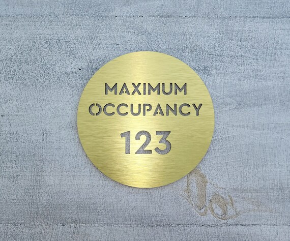 Maximum Occupancy Sign. Maximum Capacity Sign for Business. - Etsy