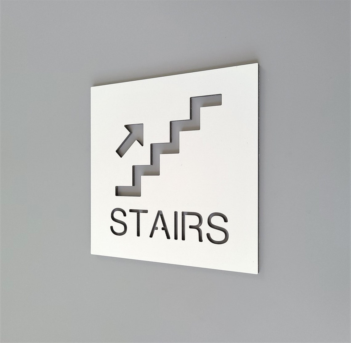 Stairs Signs With Arrows. Directional Stairs Sign. Stairway - Etsy