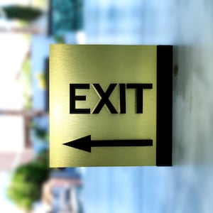 Blade EXIT Signs. Flag Signs. Directional Exit Signage for ...