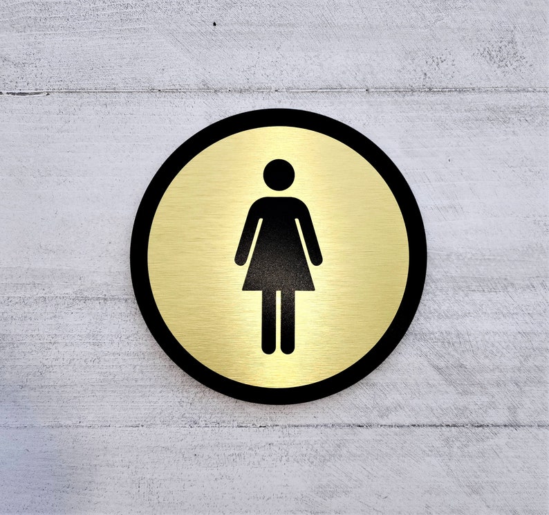 Female Bathroom Sign. Women's Restroom Door Sign. Women's Toilet ...