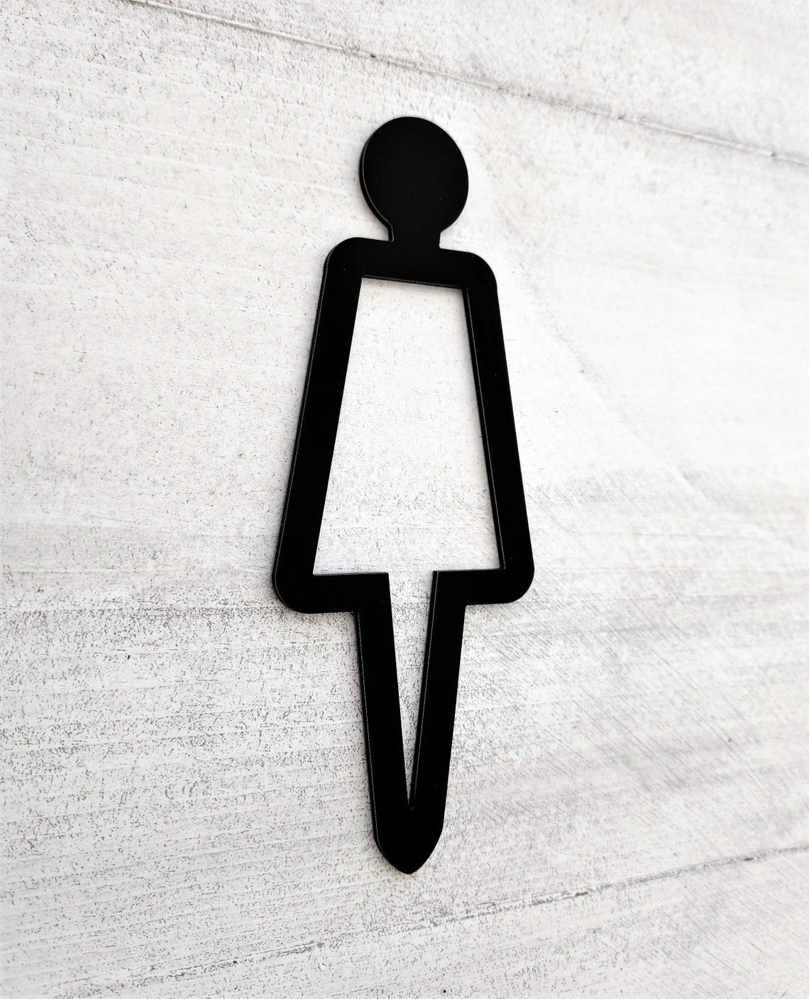 Woman Figure for Restroom Door. Female Bathroom Door Signs. - Etsy