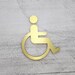 Metal Handicap Figure. Handicap Symbol. Bathroom Door Sign. Fitting ...