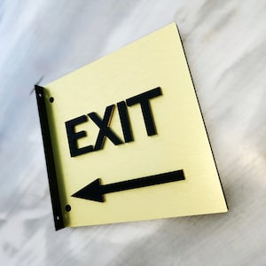 Blade EXIT Signs. Flag Signs. Directional Exit Signage for ...