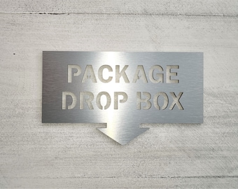 Package Drop off Sign - Etsy