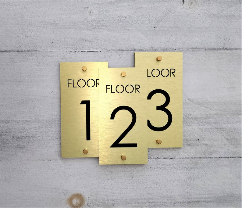 Floor Number Sign. Floor Numbers and Letters. Level Numbering - Etsy