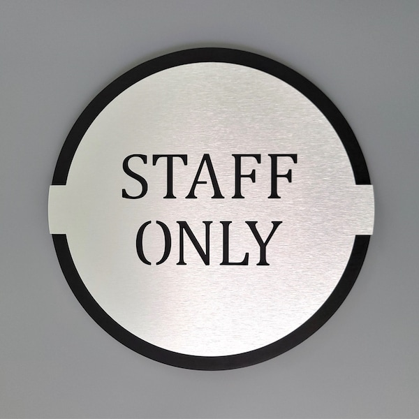 Staff Only Bathroom Sign - Etsy