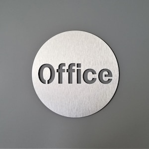 Aluminum Office Sign. Business Office Sign. Modern Door Signs. - Etsy