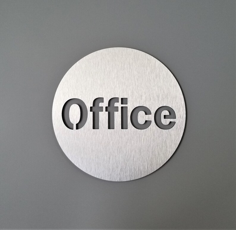 Aluminum Office Sign. Business Office Sign. Modern Door Signs. - Etsy