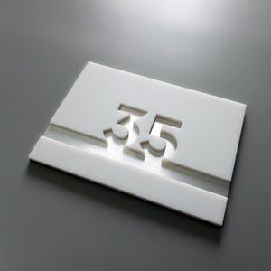 White Matte Room Numbers. Custom Hotel Room Signs. Apartment Number ...