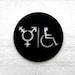 Gender Neutral Handicap Accessible Bathroom Sign. Gender Symbol Sign ...