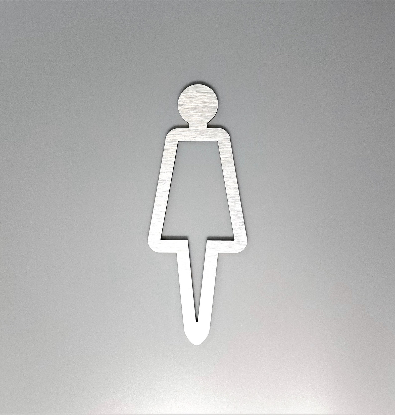 Woman Figure for Restroom Door. Female Bathroom Door Signs. - Etsy