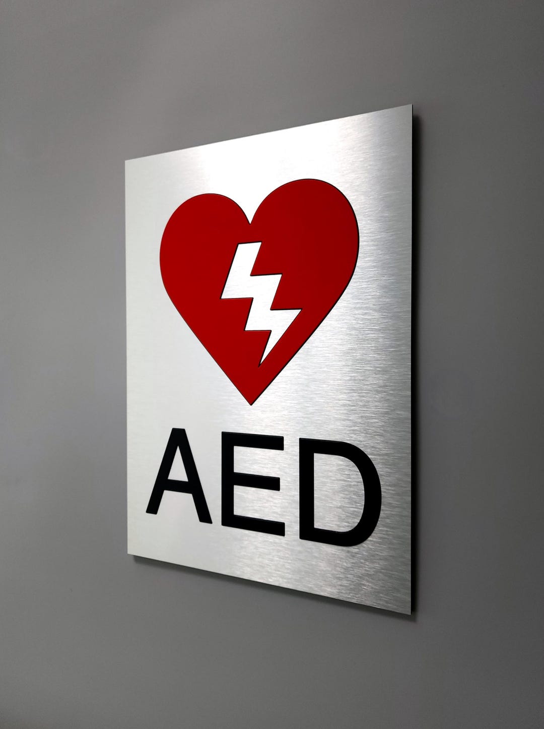 AED Sign. Defibrillator Sign. Automated External Defibrillator Sign ...