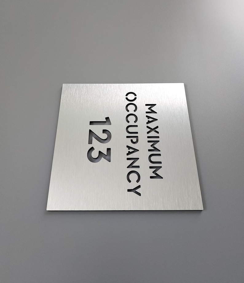 Maximum Occupancy Signs for Business. Maximum Capacity Sign. Room ...