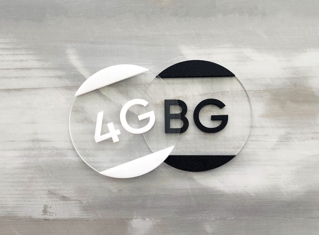 Round Acrylic Number Plaque. Clear Acrylic Number Signs. Exam Room ...