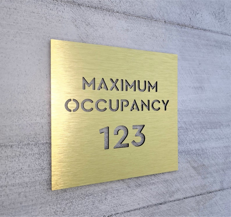 Maximum Occupancy Signs for Business. Maximum Capacity Sign. - Etsy