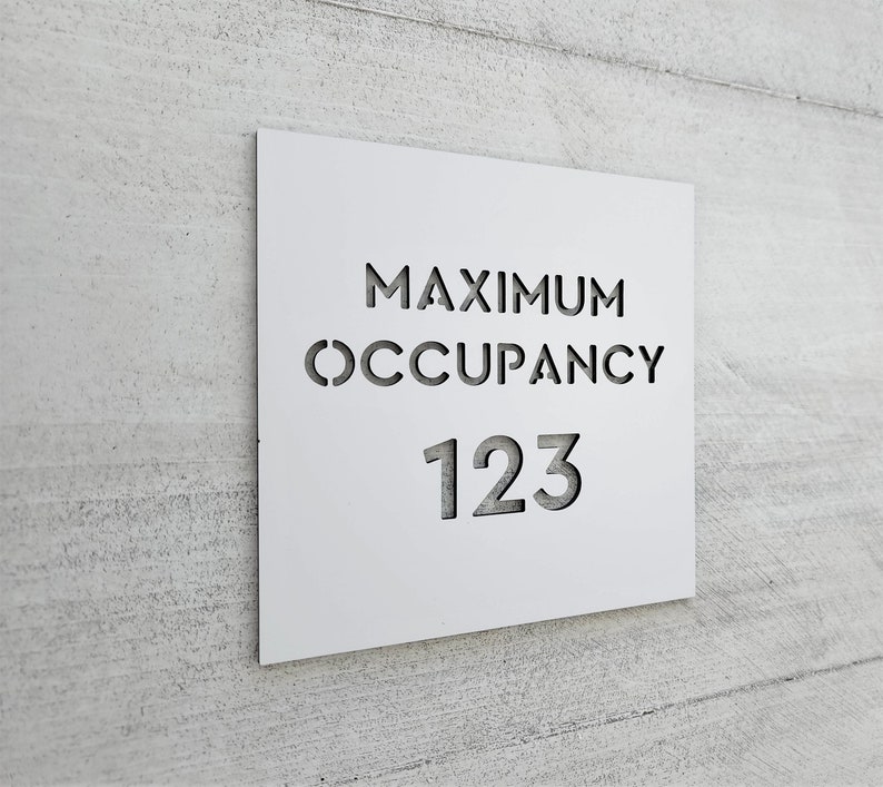 Maximum Occupancy Signs for Business. Maximum Capacity Sign. - Etsy