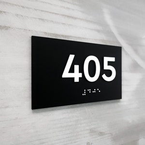Custom ADA Compliant Number Signs. ADA Hotel Room Number Plaques ...