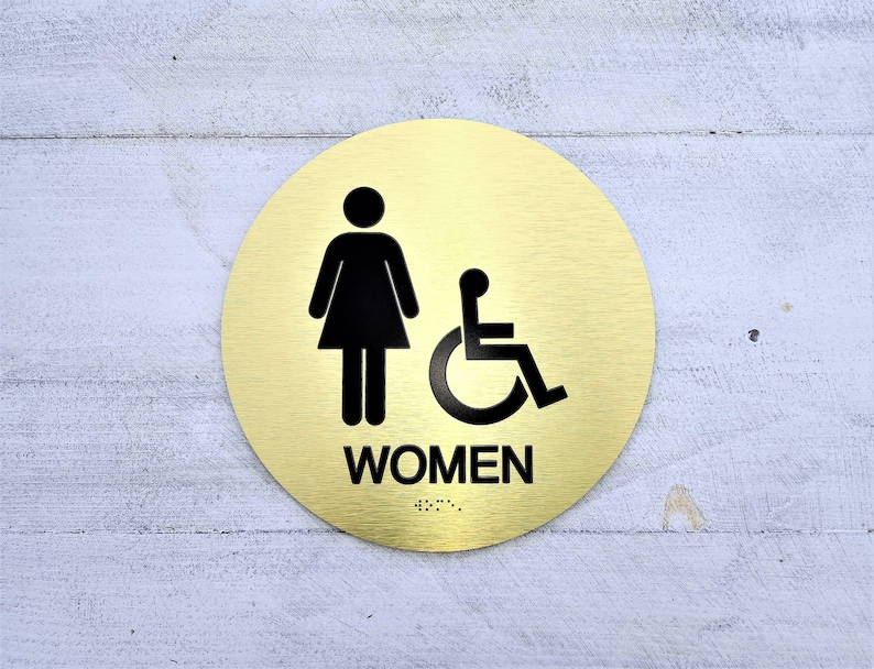 ADA Women Restroom Sign. Handicap Accessible Women's - Etsy