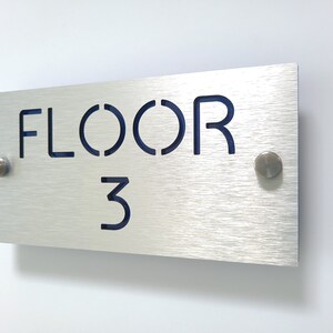 Custom Floor Numbers. Floor Number Sign. Level Numbering Sign. Stairway ...