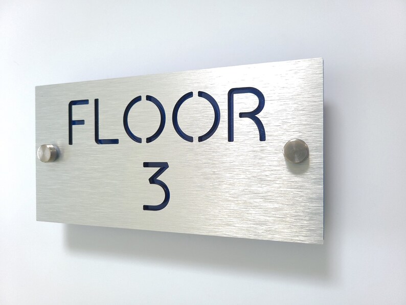 Custom Floor Numbers. Floor Number Sign. Level Numbering Sign. - Etsy