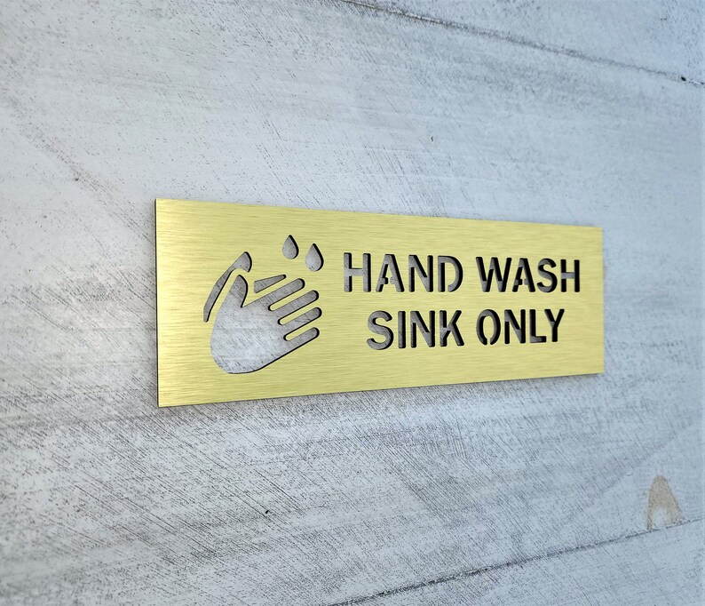 Hand Wash Sink Only Sign. Hand Washing Signs. Handwashing Only Sink ...