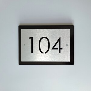 Custom Modern House Number Sign. Contemporary Address Plaque. House ...