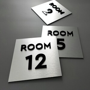 Room Number Signs. Custom Room Numbers. Hotel Room Door Number Plaques ...