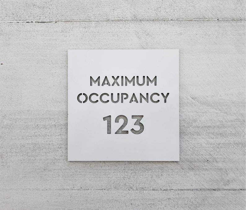 Maximum Occupancy Signs for Business. Maximum Capacity Sign. - Etsy