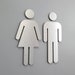 Male Female Bathroom Figures - Set of 2. Restroom Door Sign. Metal ...