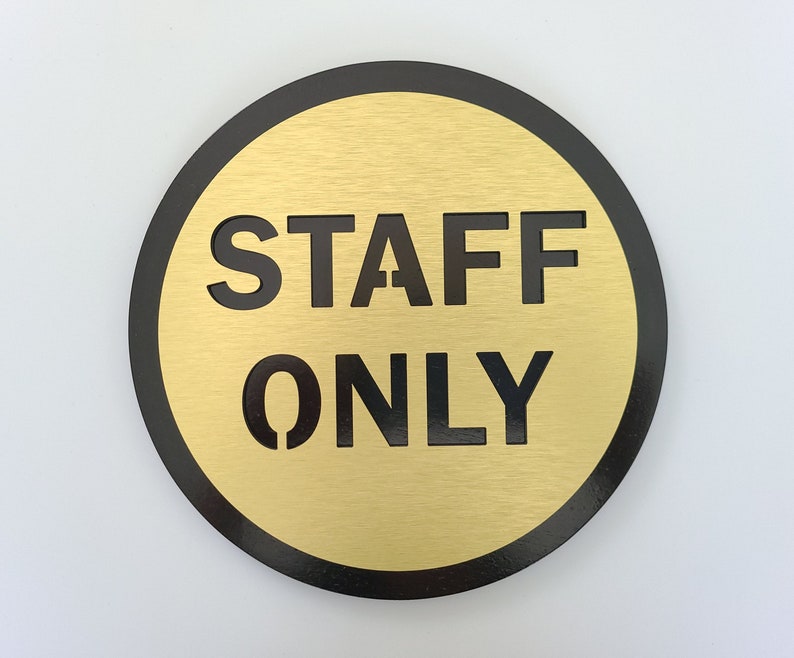Staff Only Sign. Employees Only. Staff Lounge Door Sign. - Etsy