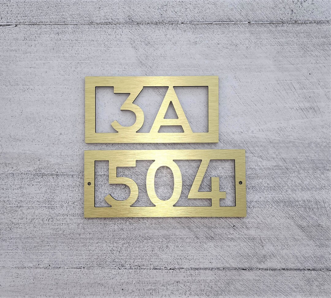 House Number Plaque. Modern Number Signs. Door Numbers and Letters ...