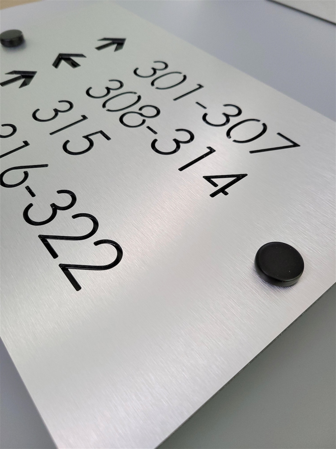 Custom directional sign. Hotel room directional signs. | Etsy